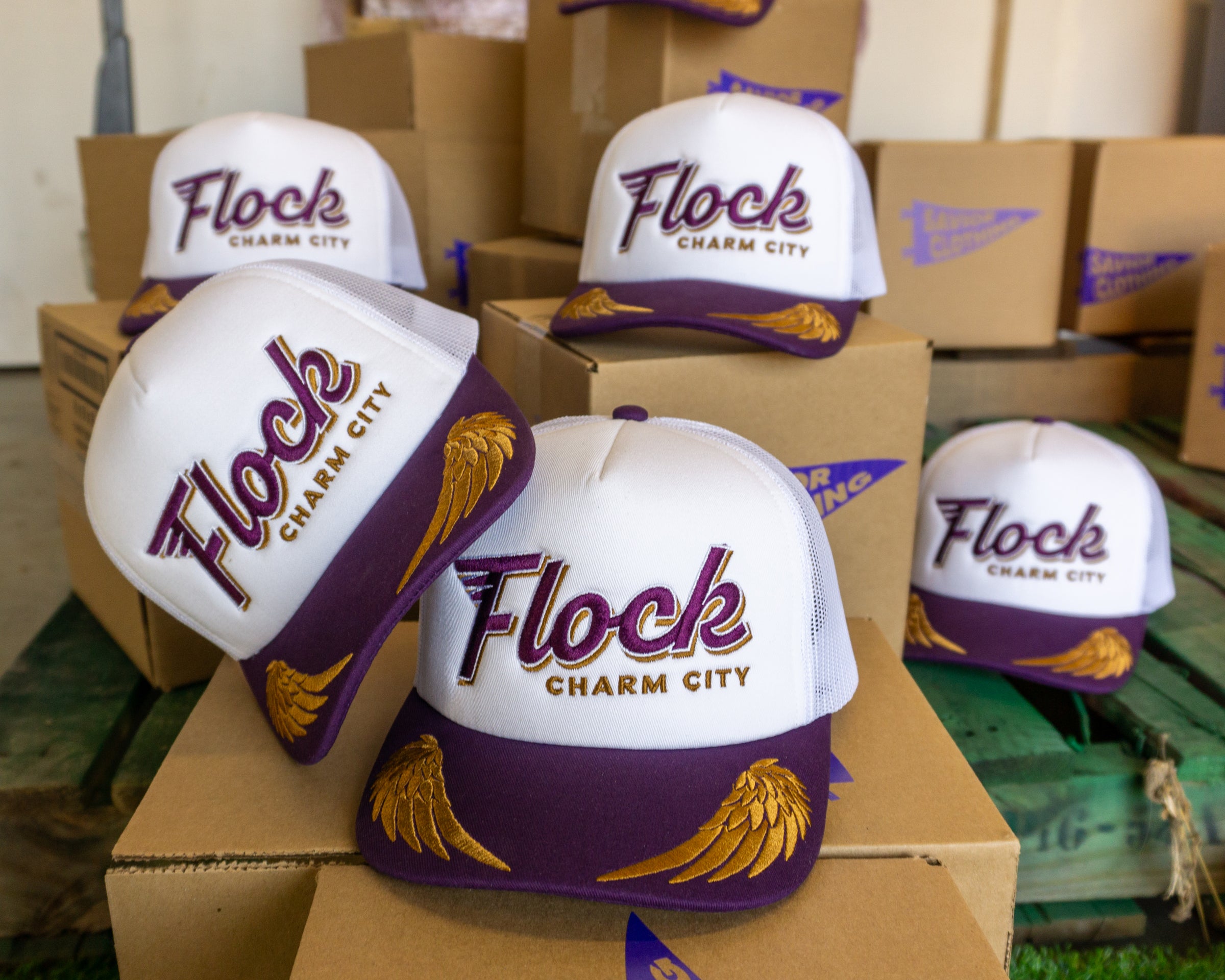 Savior Clothing | Charm City Feathered Flock Trucker Hat